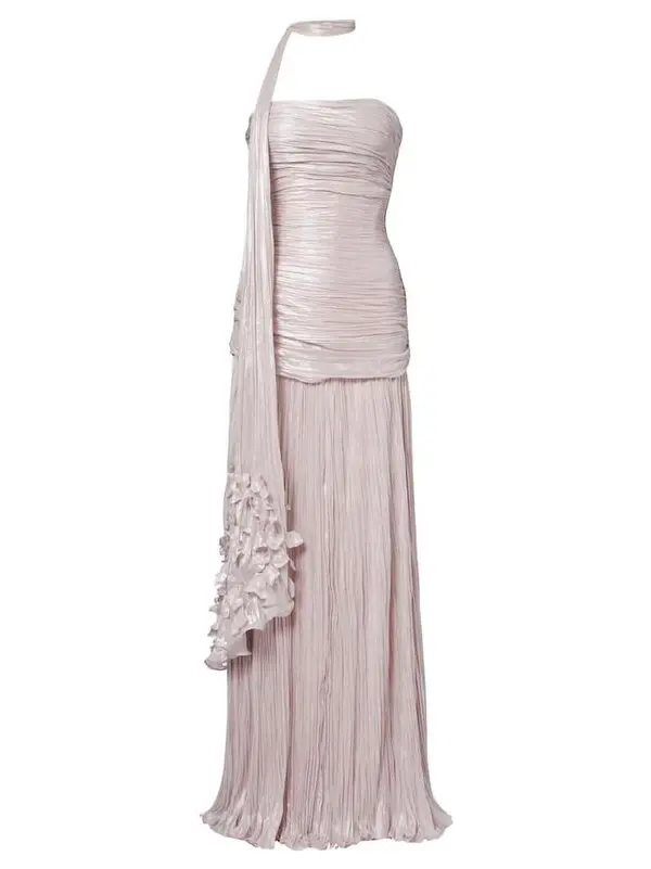 MARMAR HALIM Dayana Ruched Gown - Pink