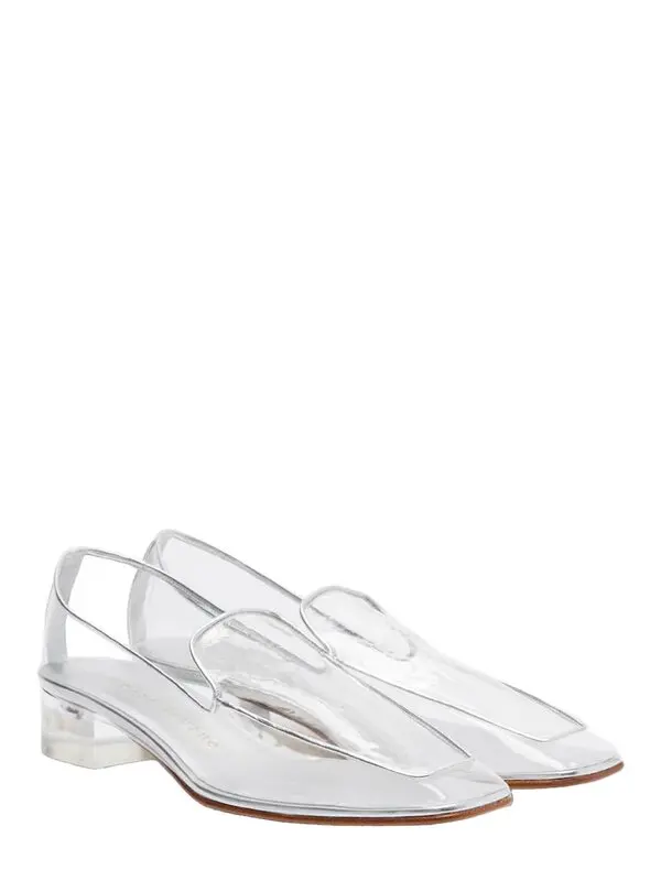 HERBERT LEVINE Clear The Air 30 Loafer Pumps - Transparent