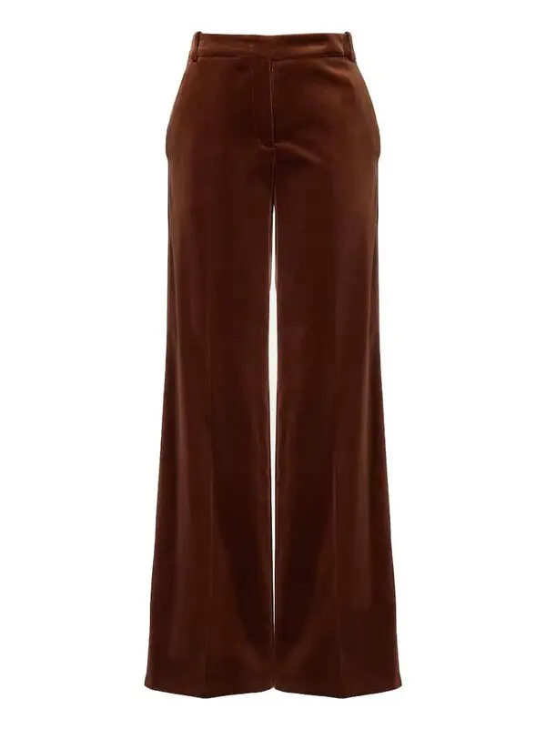 Dorothee Schumacher Wide-leg Velvet Pants - Brown