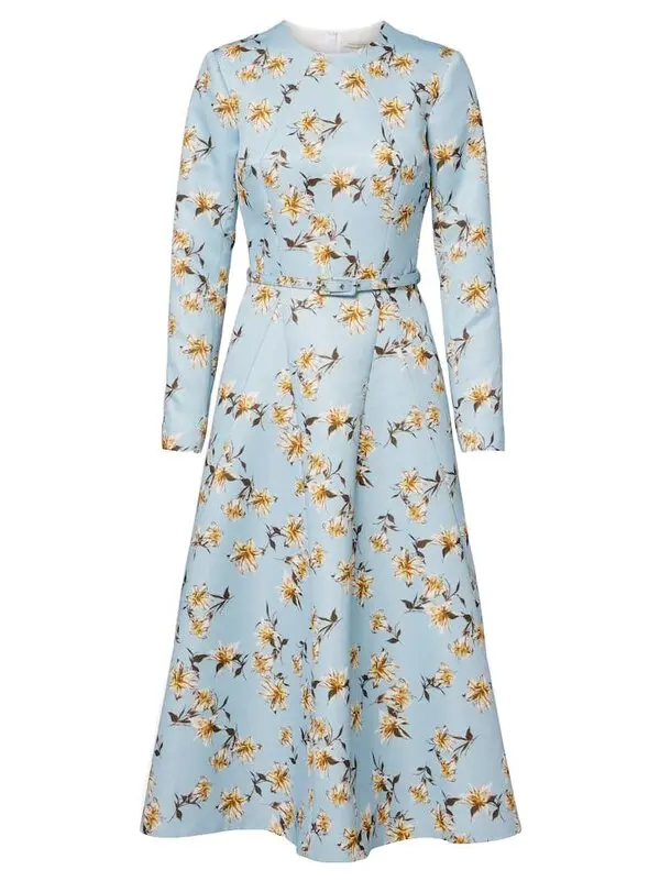 EMILIA WICKSTEAD Ucellina Floral Midi Dress - Blue