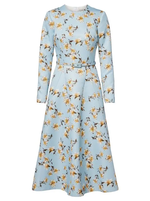 EMILIA WICKSTEAD Ucellina Floral Midi Dress - Blue