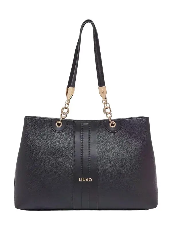 Liu Jo Logo-lettering Shoulder Bag - Black