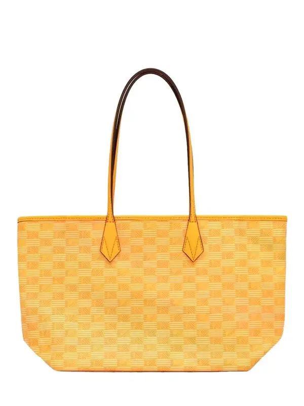Moreau Check-patterned Tote Bag - Orange