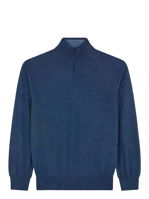Paul & Shark X-soft Half-zip Sweater - Blue