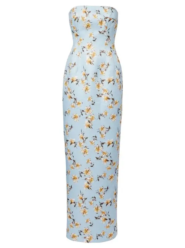 EMILIA WICKSTEAD Laelia Floral Gown - Blue