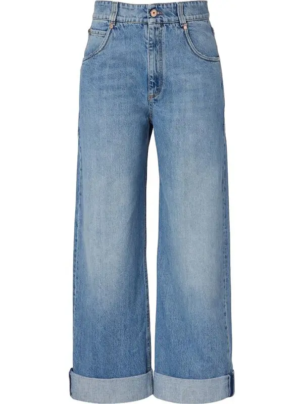 Brunello Cucinelli Wide-leg Jeans - Blue