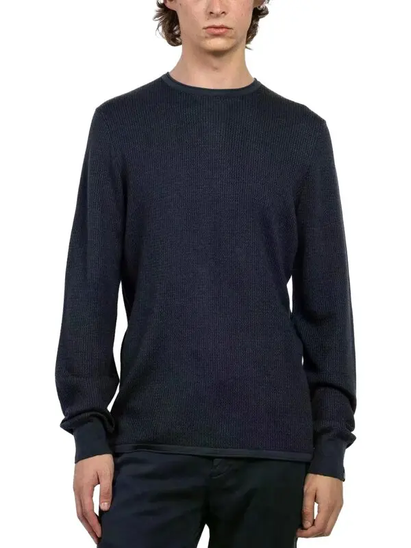 Rag & Bone Gregory Waffle-knit Sweater - Blue