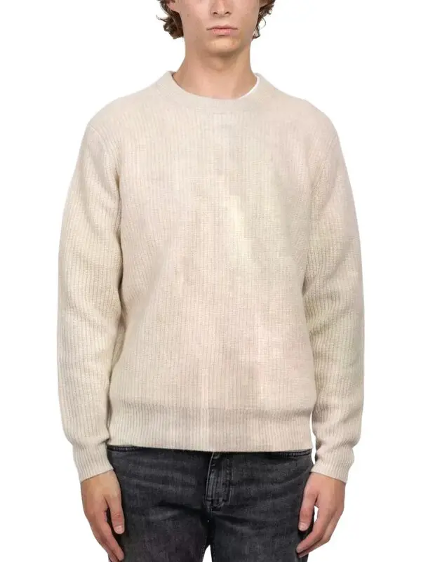 ALEX MILL Jordan Heather Ecru Sweater - Neutrals