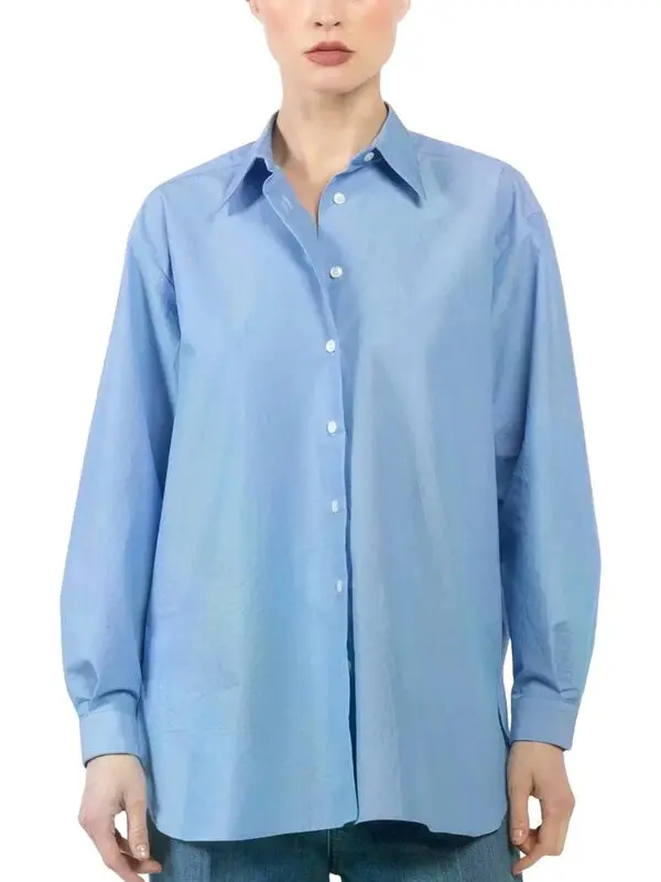 Dusan Long-sleeved Buttoned Shirt - Blue