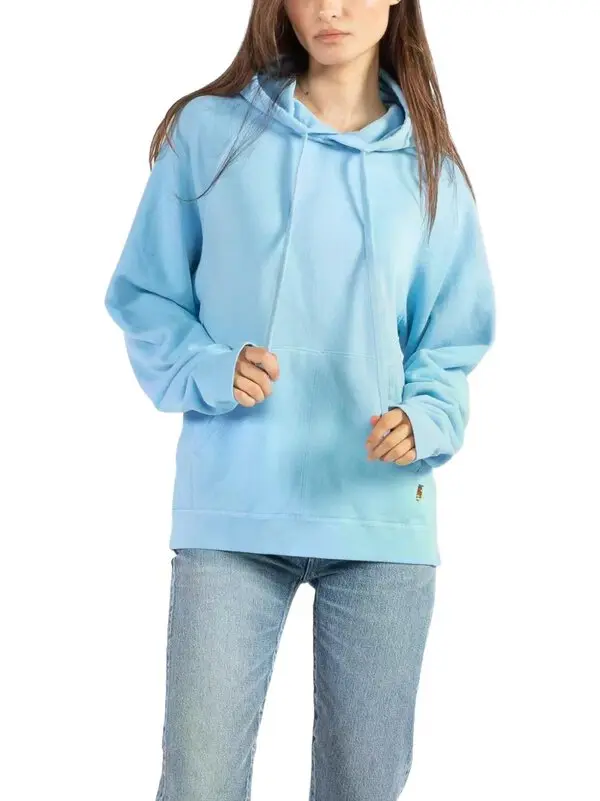 FREECITY Drawstring Hooded Hoodie - Blue