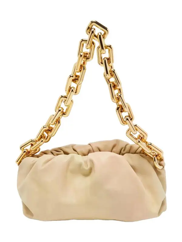 Bottega Veneta The Chain Leather Shoulder Bag - Neutrals