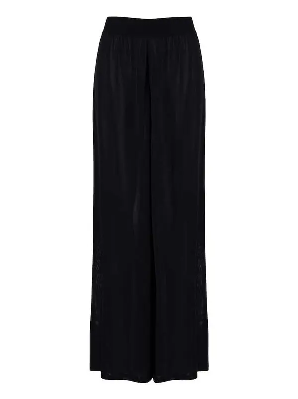 Alaïa High-rise Wide-leg Pants - Black