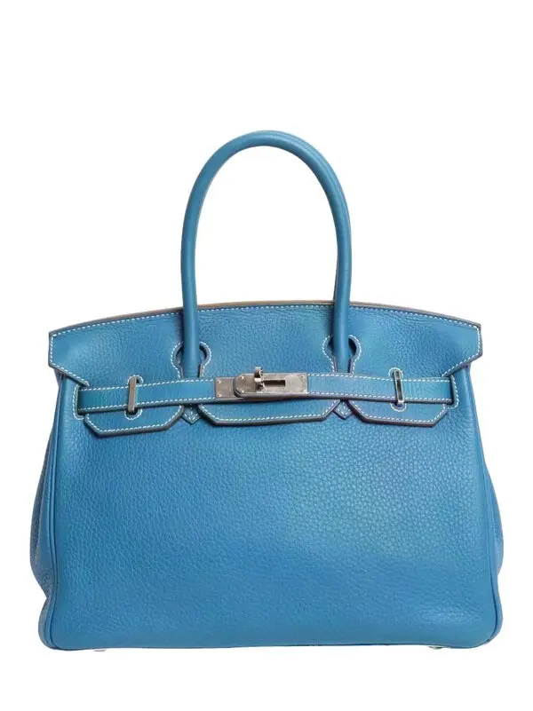 Hermès 2011 Birkin 30 Leather Tote - Blue