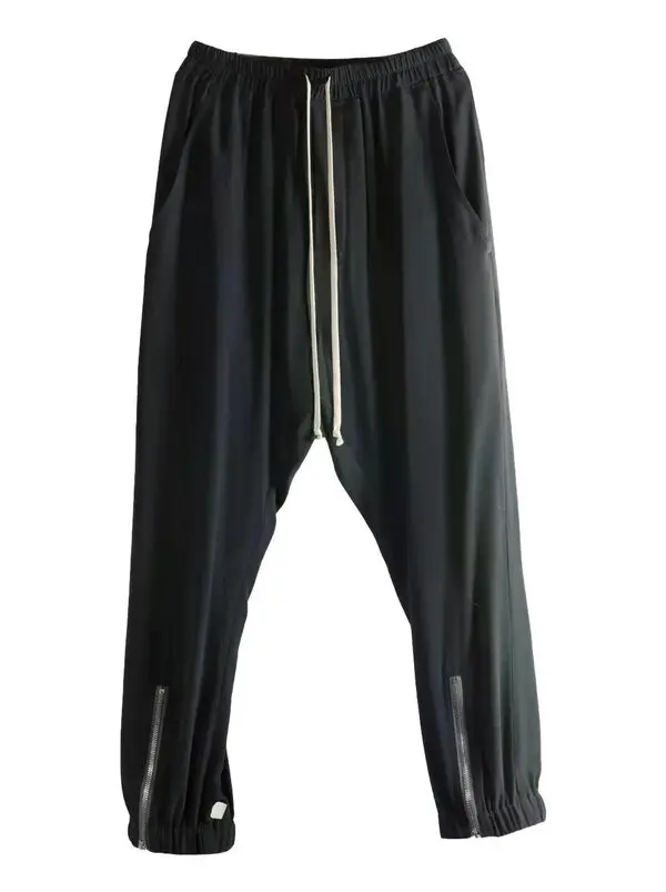 Rick Owens Tecuatl Drawstring Track Pants - Black