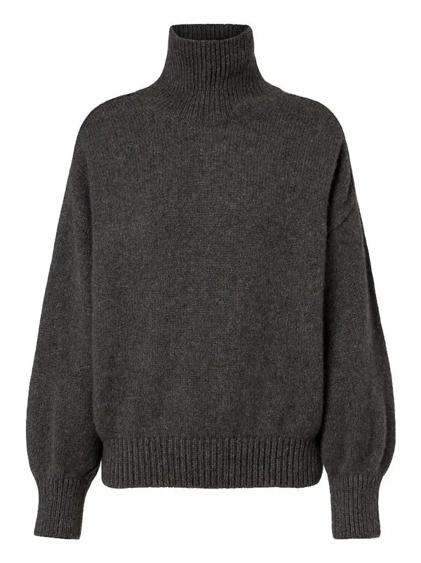 Khaite Willem Cashmere Turtleneck Sweater - Grey
