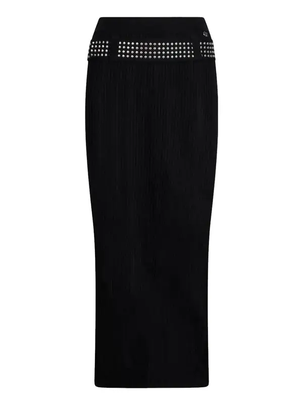 Liu Jo Studded Knitted Skirt - Black