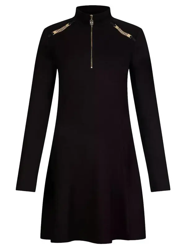 Liu Jo Half-zip Knitted Dress - Black