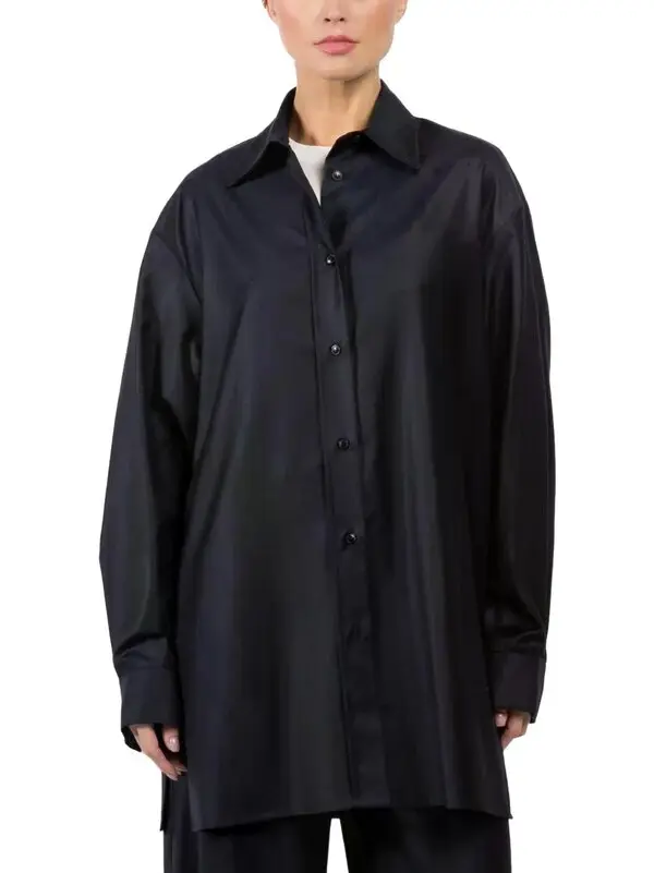 Dusan Buttoned Oversized Shirt - Black