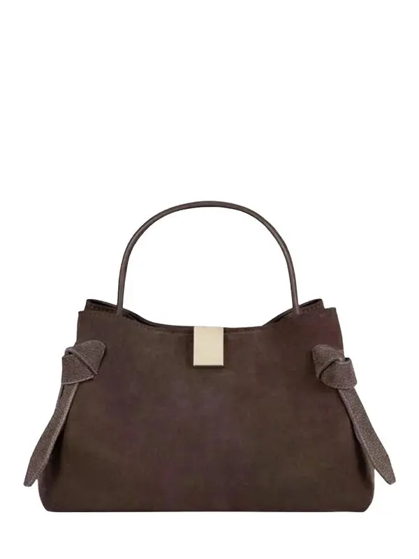 Yuzefi Gyoza Mini Leather Tote Bag - Brown