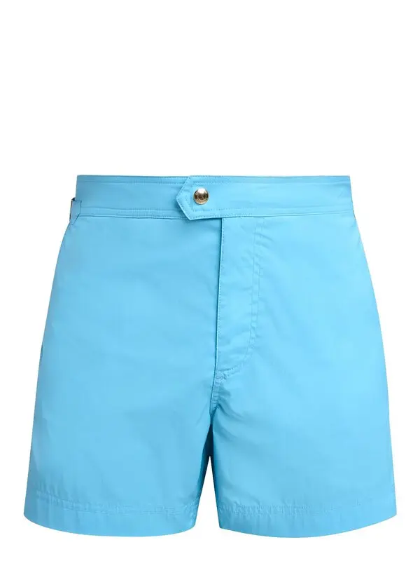 TOM FORD BOUTIQUE Mesh-lined Poplin Swim Trunks - Combo Ligh