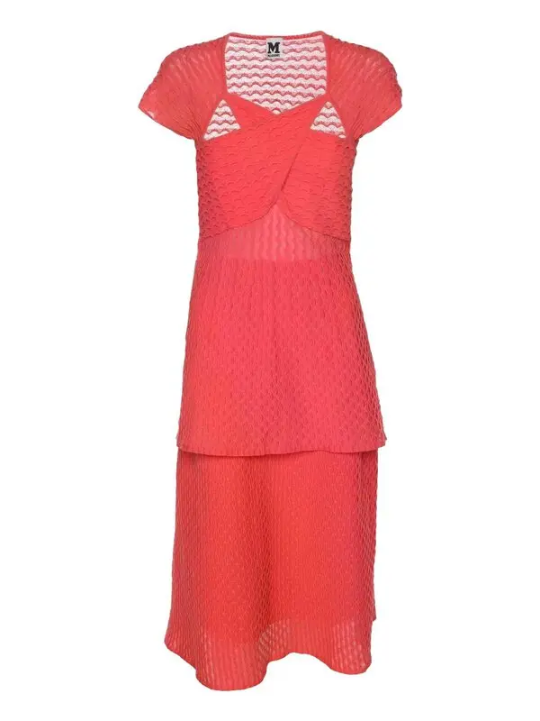 Missoni Cut-out Knit Skirt Set - Red