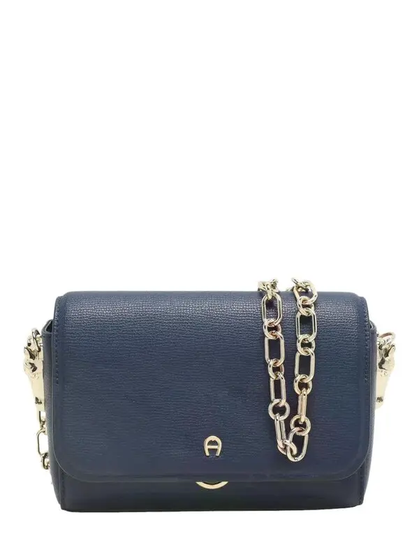 AIGNER Grazia Leather Crossbody Bag - Blue