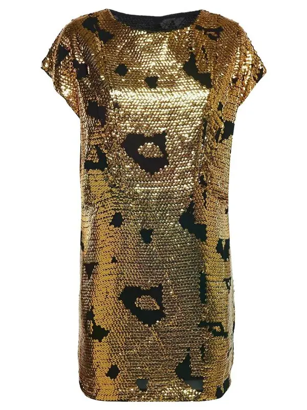 See By Chloé Vintage Sequin-embellished Dress - Gold