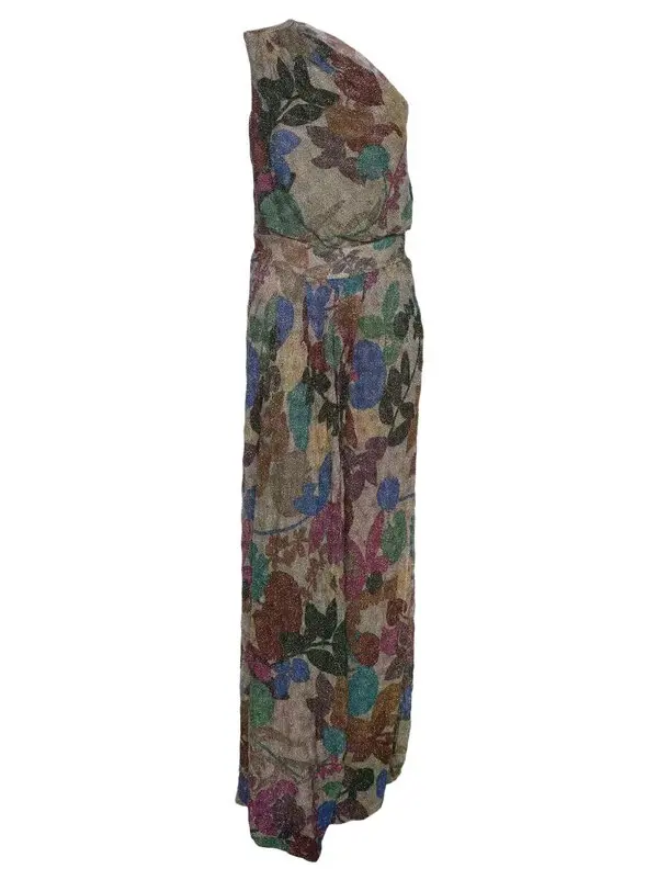 Missoni Floral-print One-shoulder Dress - Brown