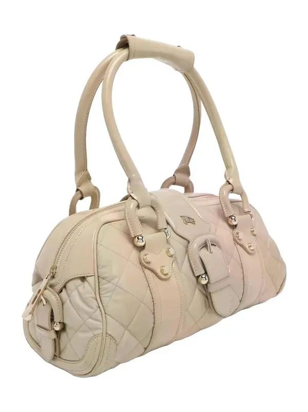 Burberry Manor Quilted Leather Tote Bag - Neutrals