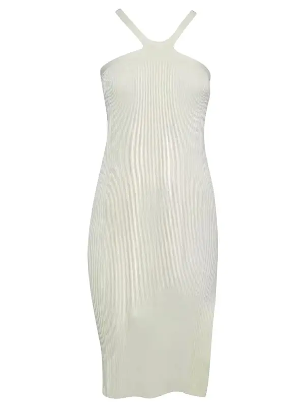 Simkhai Ribbed Halterneck Midi Dress - White