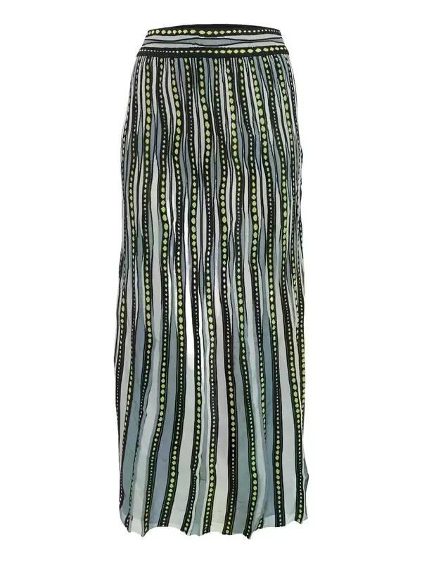 Missoni Lurex-detail Striped Skirt - Blue