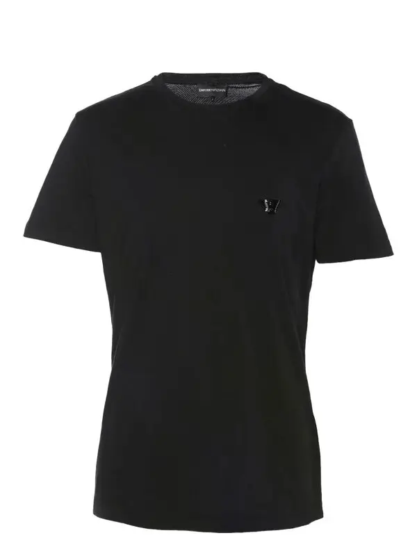 Emporio Armani Logo-detail T-shirt - Black