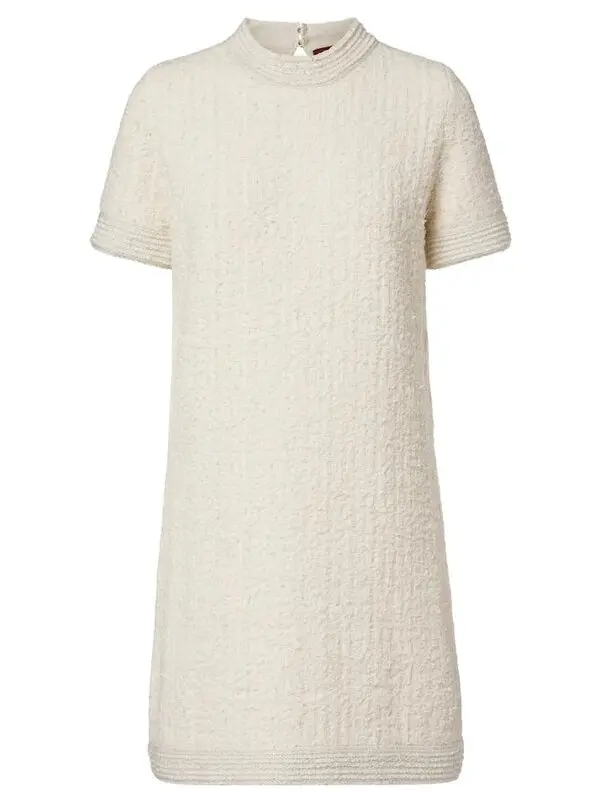 Gucci Wool-blend Mini Dress - White