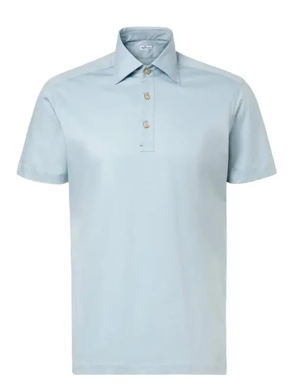 Kiton Cotton Polo Shirt - Blue