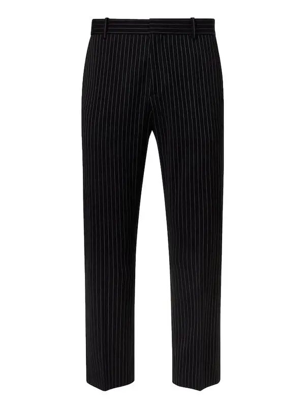 Acne Studios Pinstripe Straight Pants - Blue