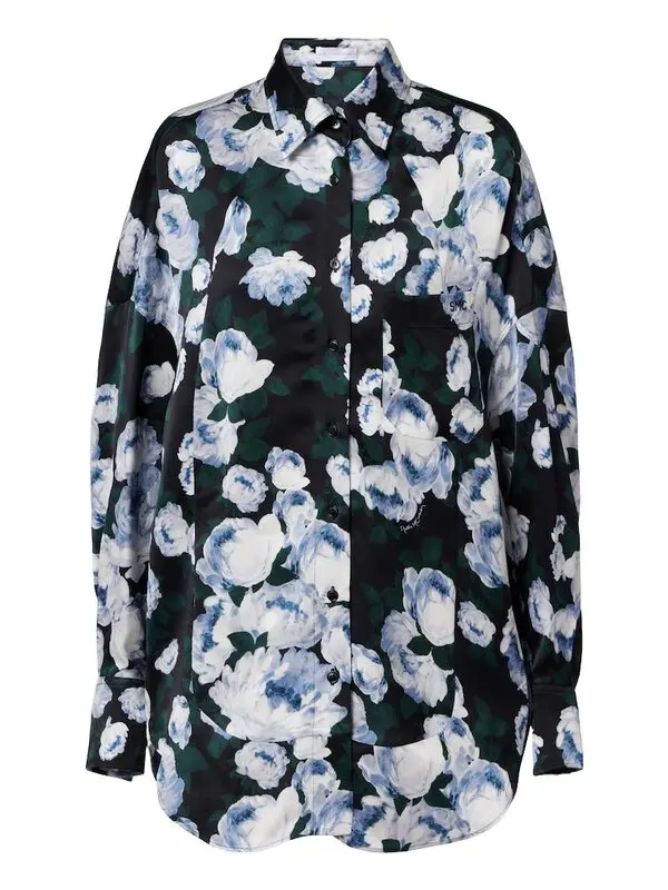 Stella McCartney Floral Satin Blouse - Multicoloured