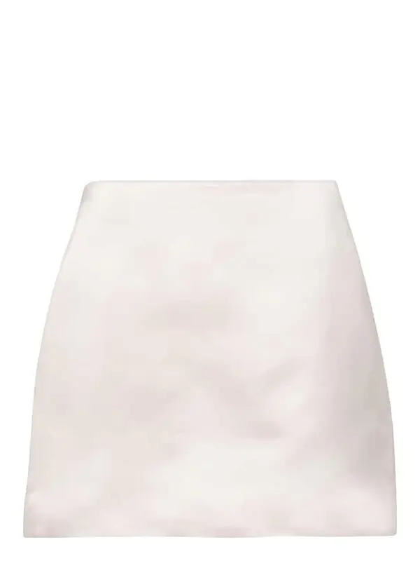 LISA YANG Silk Satin Mini Skirt - Pink