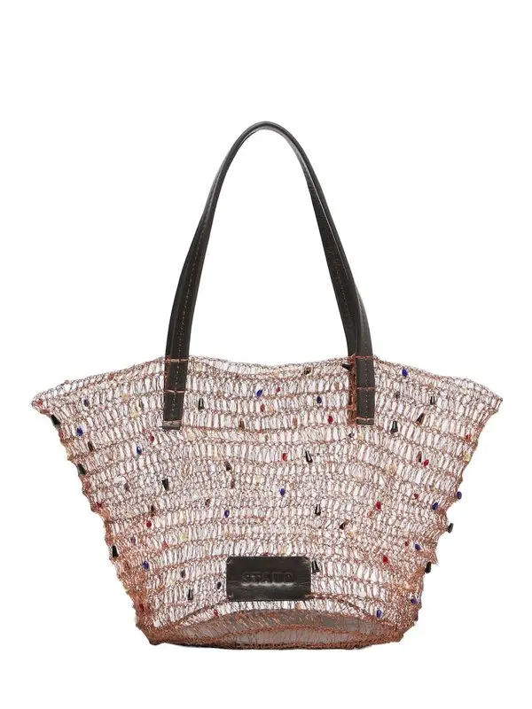 Staud Jewel Embellished Top-handle Bag - Multicoloured