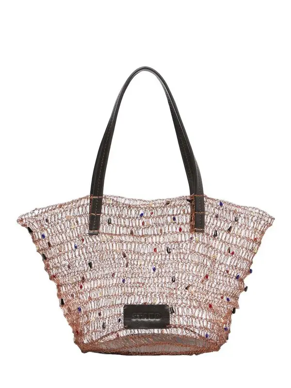 Staud Jewel Embellished Top-handle Bag - Multicoloured