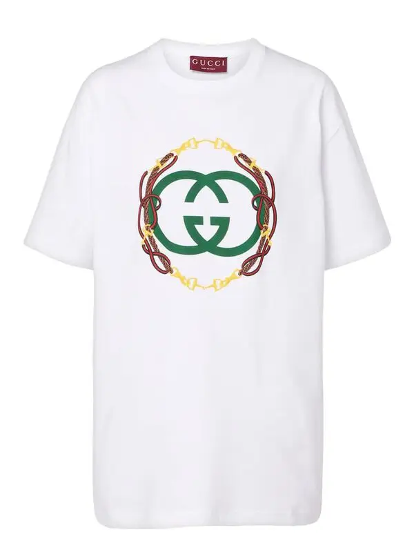 Gucci Interlocking G Cotton Jersey T-shirt - White
