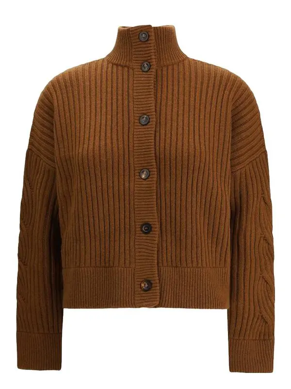 Max Mara Afelio Wool-cashmere Cardigan - Beige