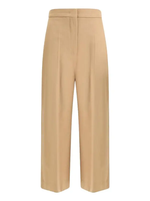 Max Mara Marengo Wide-leg Wool Pants - Beige