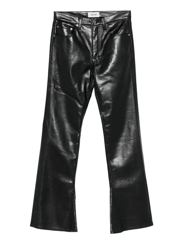 AGOLDE High-shine Trousers - Black