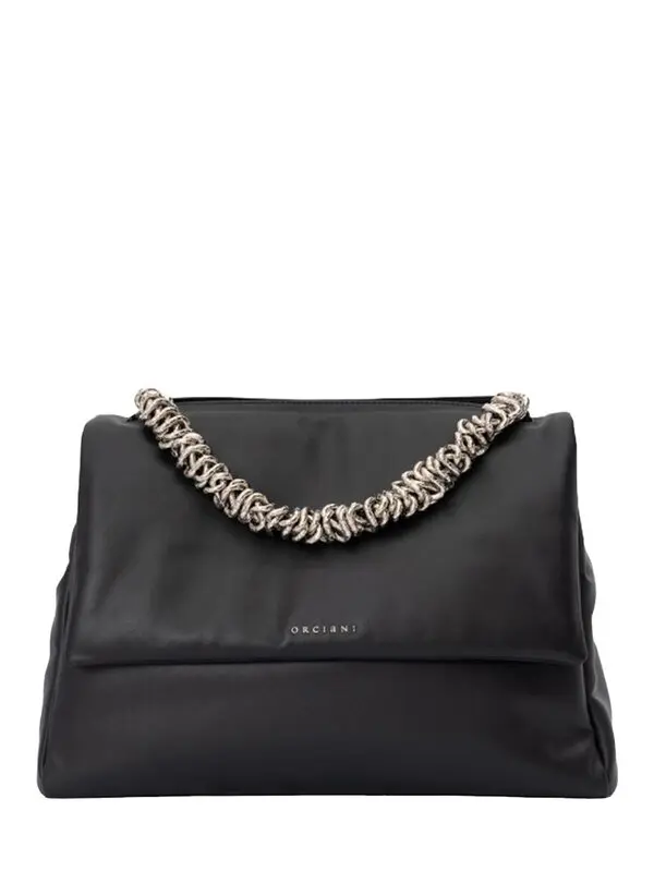 ORTIGNI Sveva Nappa Bold Xl Bag - Black