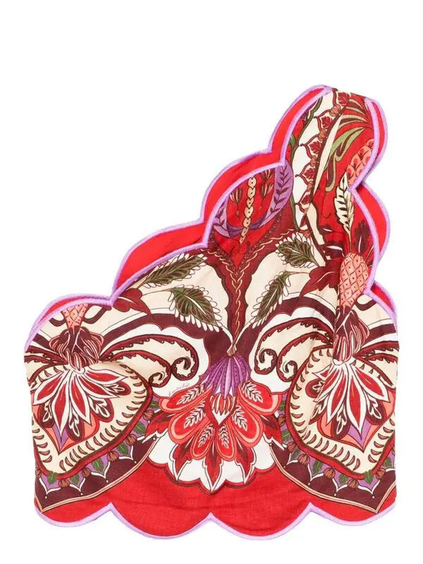 Farm Rio Printed Top - Odara Red