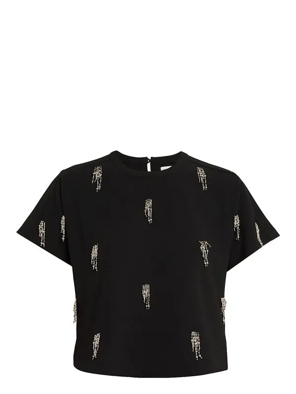 Simkhai Abelia Embellished T-shirt - Black