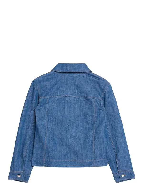 ZOMER Reversed Denim Collared Shirt - Blue Denim