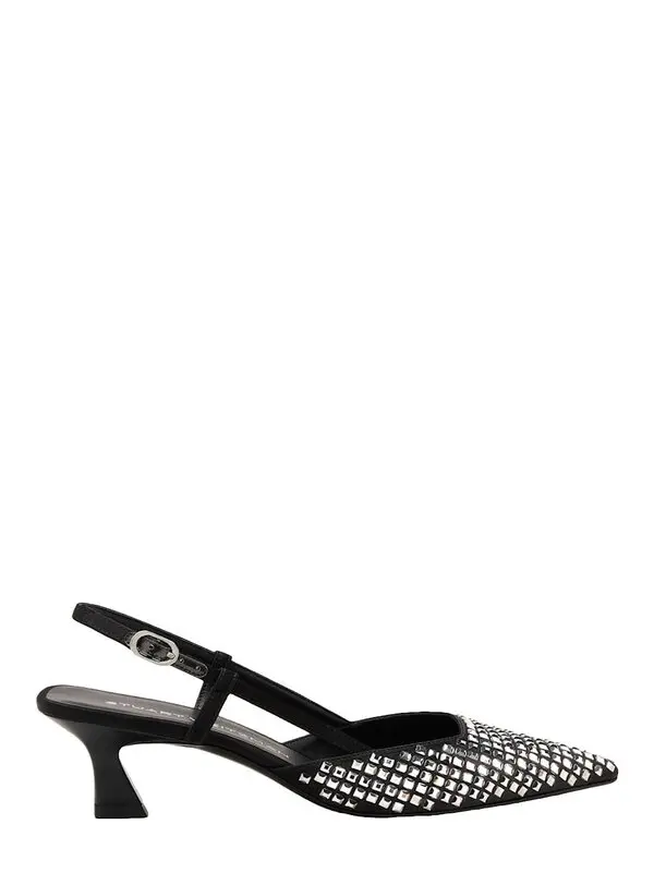 STUART WEITZMAN 50mm Vinnie Embellished Slingback Pumps - Black