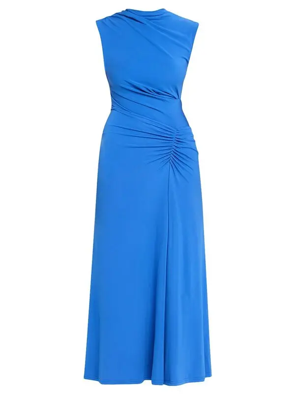 Simkhai Acacia Sleeveless Ruched Dress - Cobalt Blu