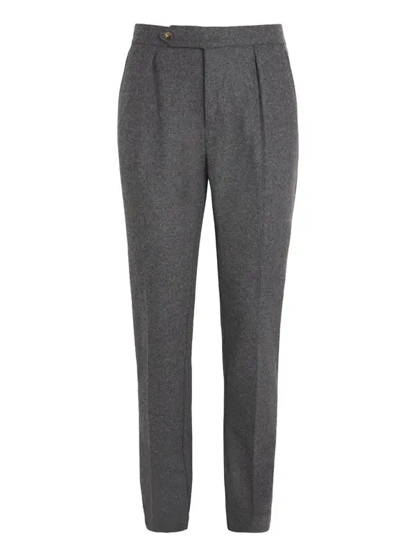 Polo Ralph Lauren Wool-blend Flannel Trousers - Grey